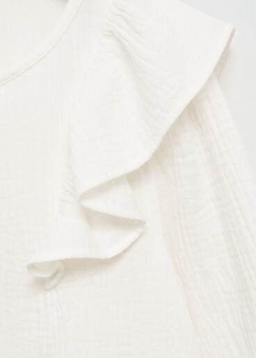 Cheesecloth cotton blouse - Kids | MANGO USA