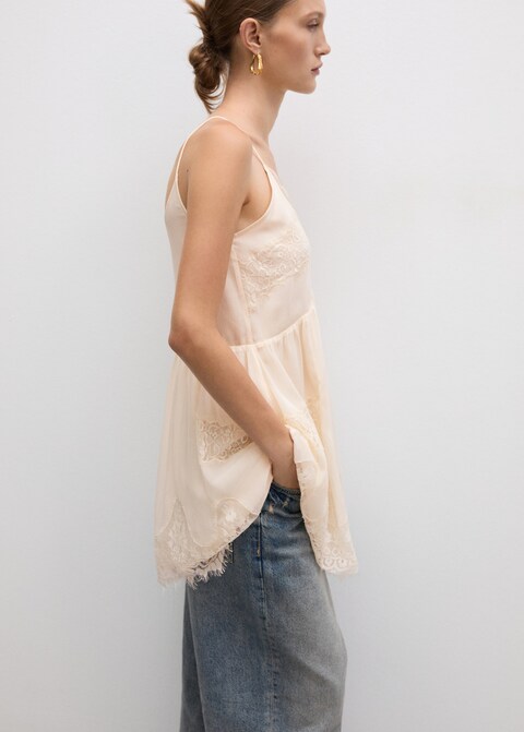 Lace short dress - Women | MANGO USA