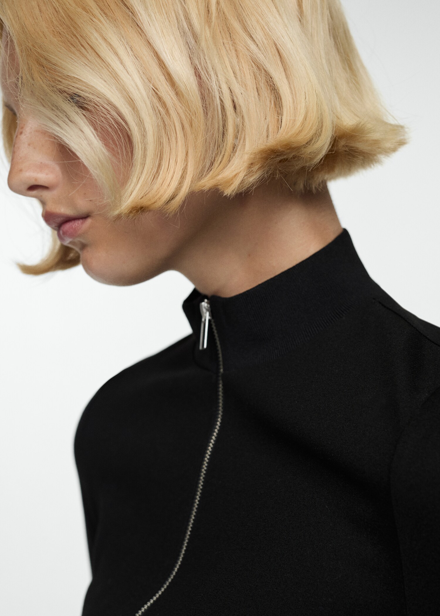 Fitted jacket with double zip - Women | MANGO USA