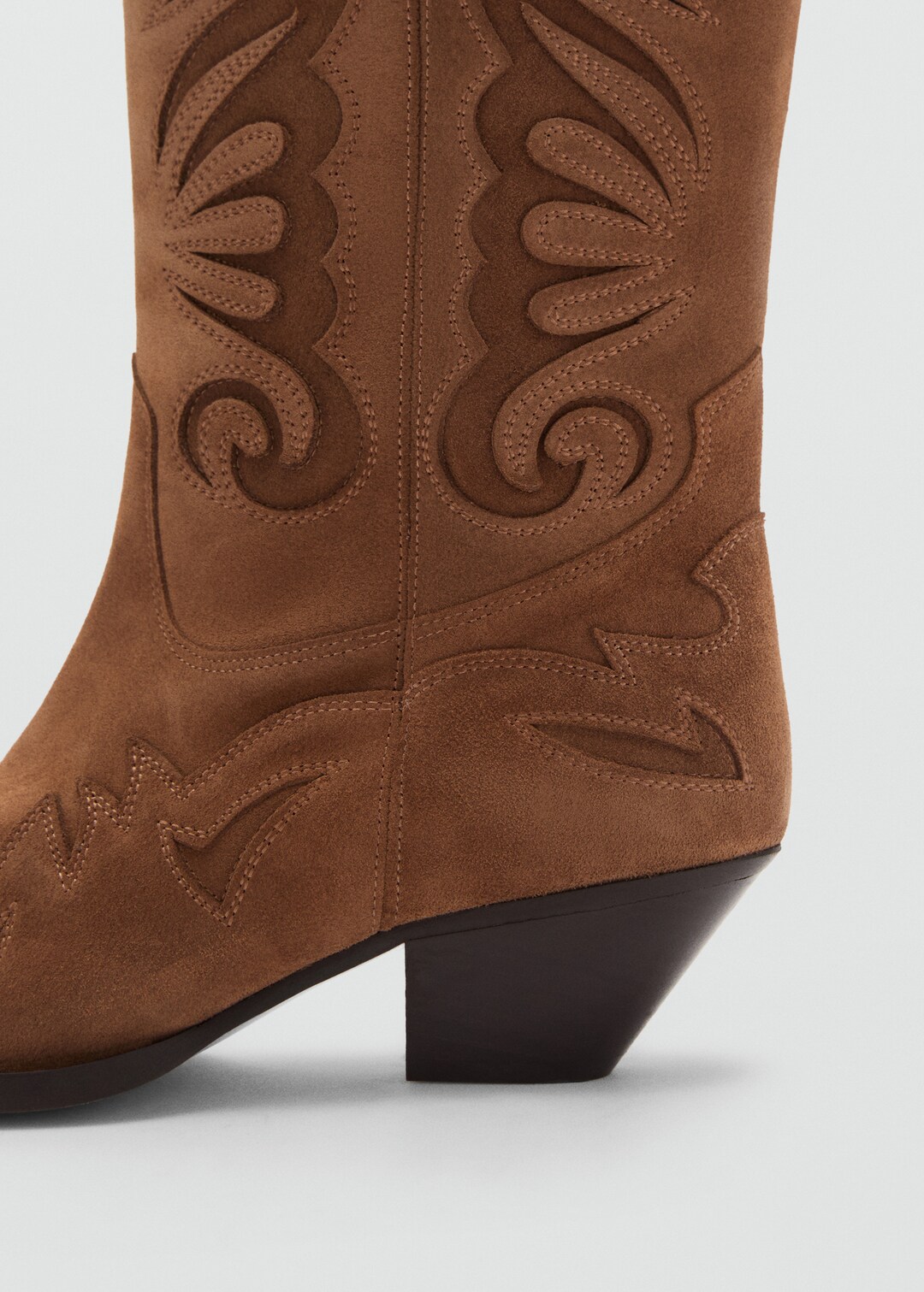 Cowboy leather boots - Women | MANGO USA