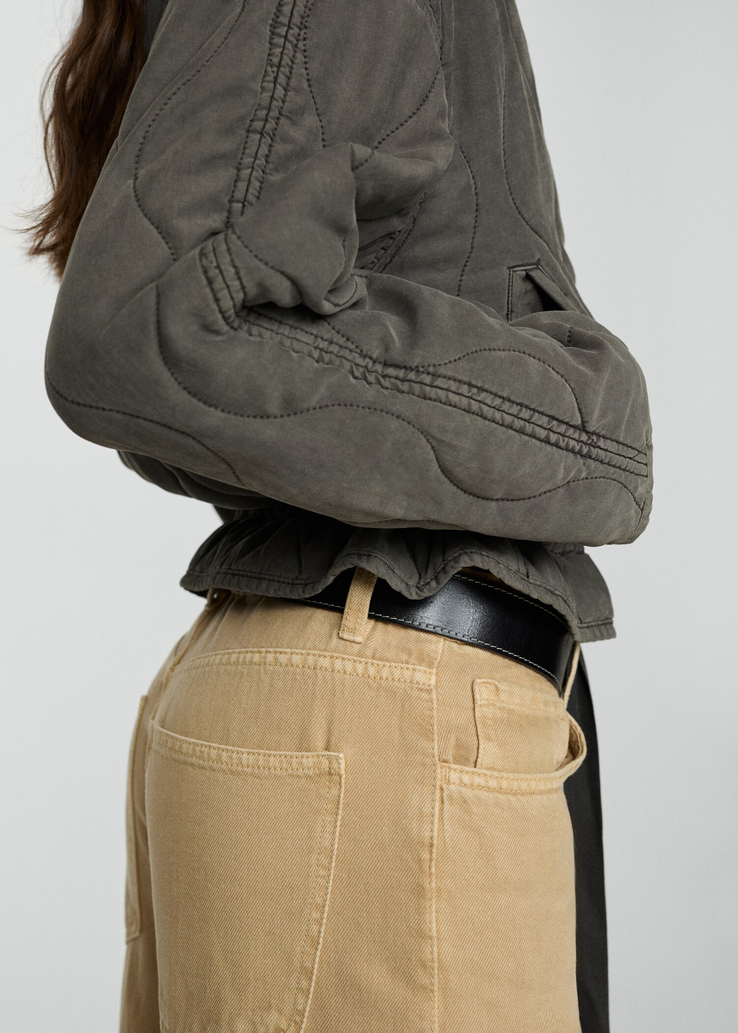 Quilted pucker jacket - Women | MANGO USA