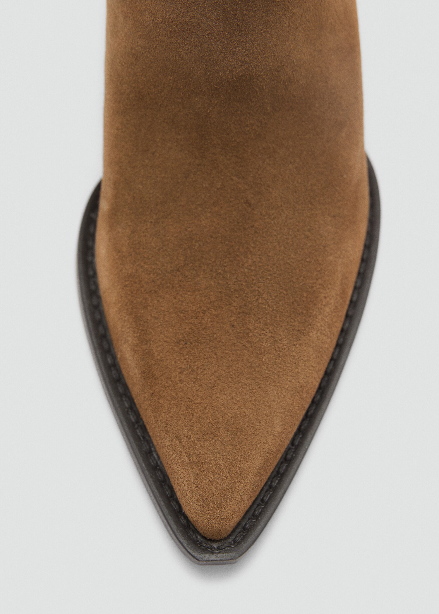 Suede block-heel boots - Women | MANGO USA