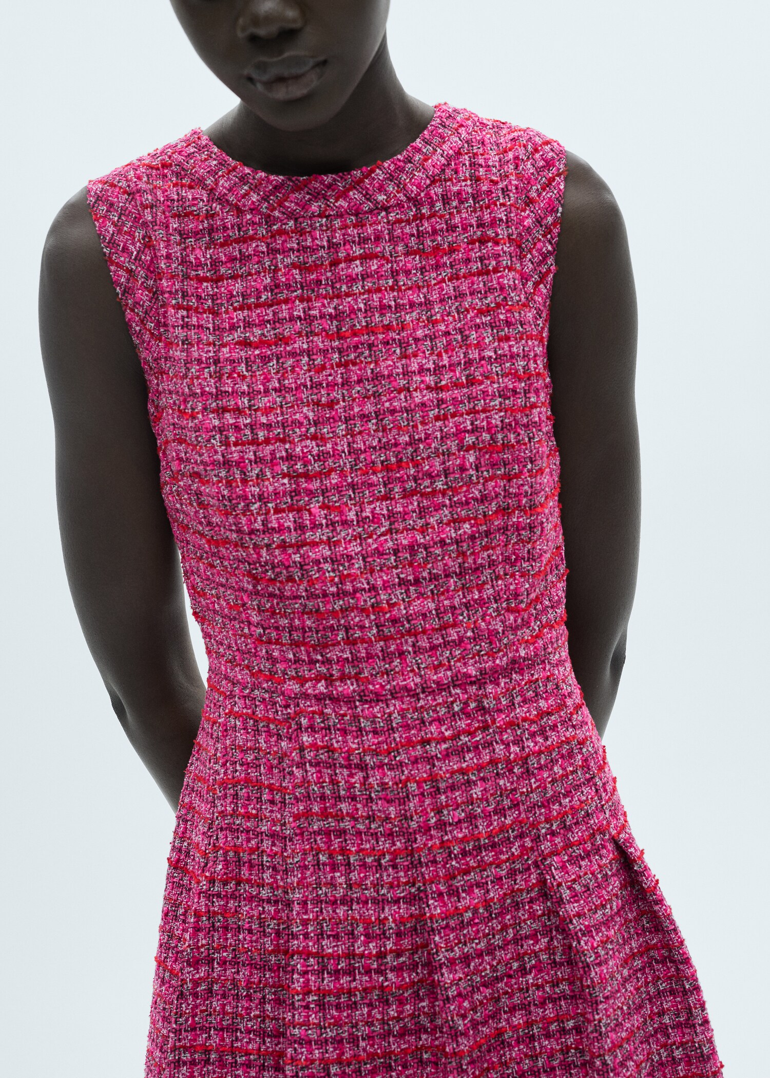 A-line tweed dress - Women | MANGO USA