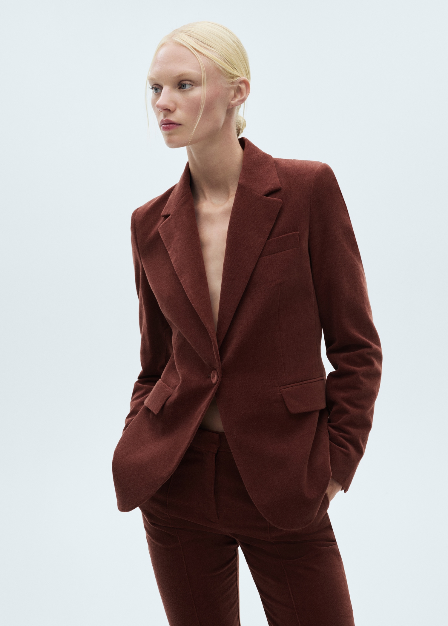 Velvet suit jacket - Women | MANGO USA