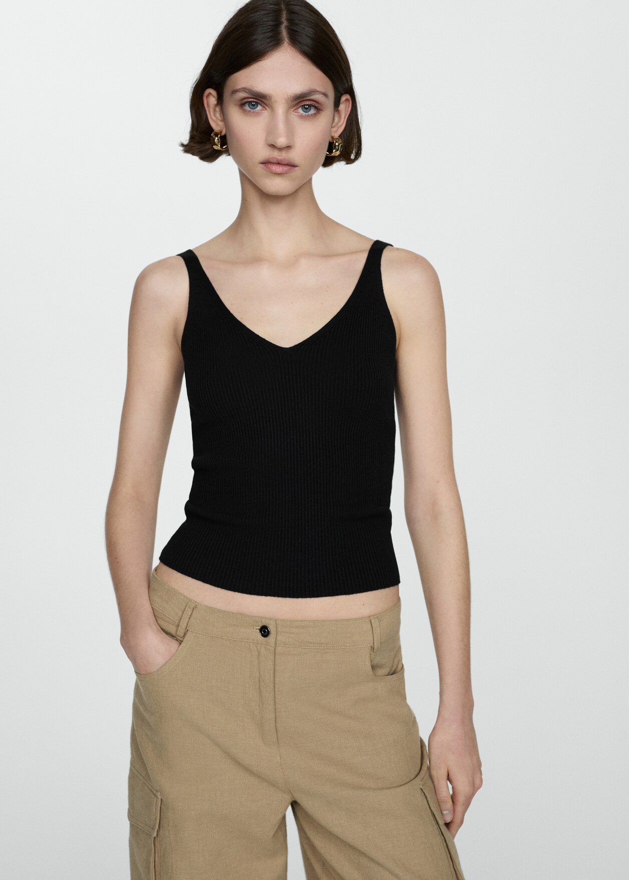 Knit strap top - Women | MANGO United Kingdom