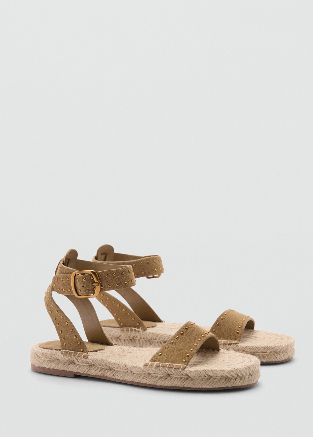Studded leather sandals - Women | MANGO USA