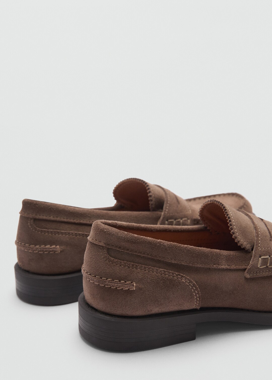 Suede leather loafers - Men | MANGO USA
