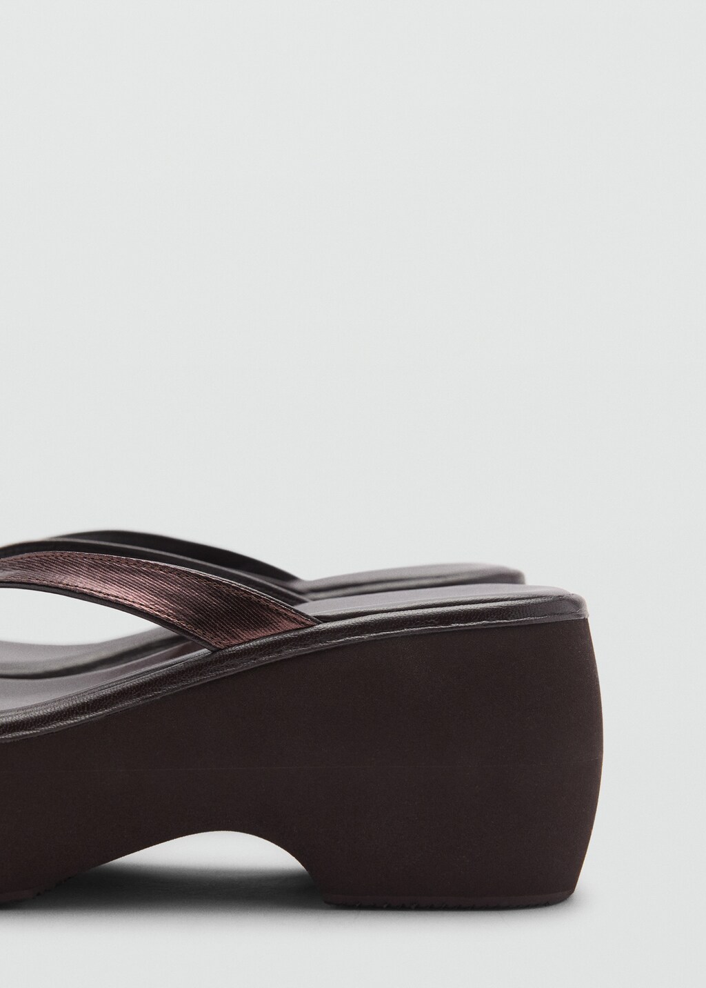 Platform leather sandals - Women | MANGO USA