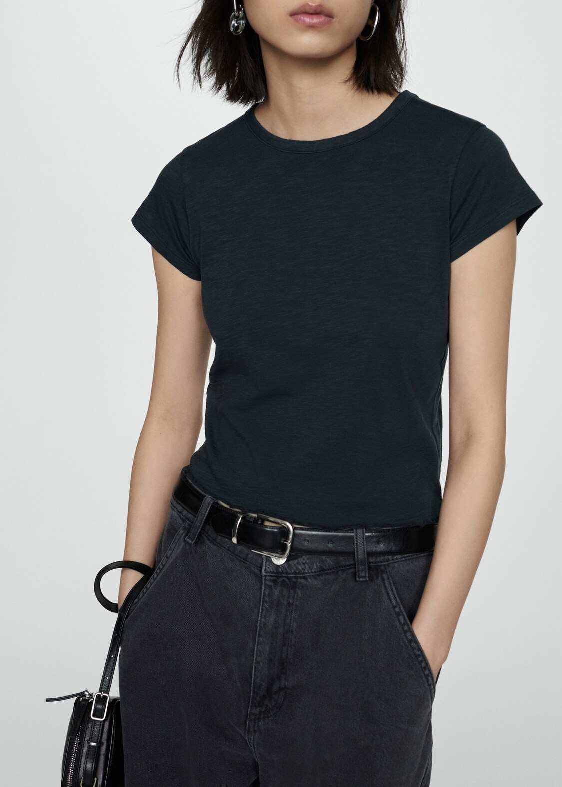Short Sleeved Cotton T Shirt Women Mango Usa