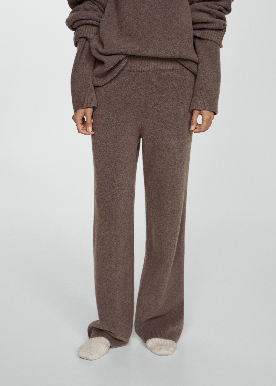 Straight Knitted Trousers Women Mango United Kingdom
