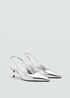 Metallic sling back shoes - Women | MANGO USA
