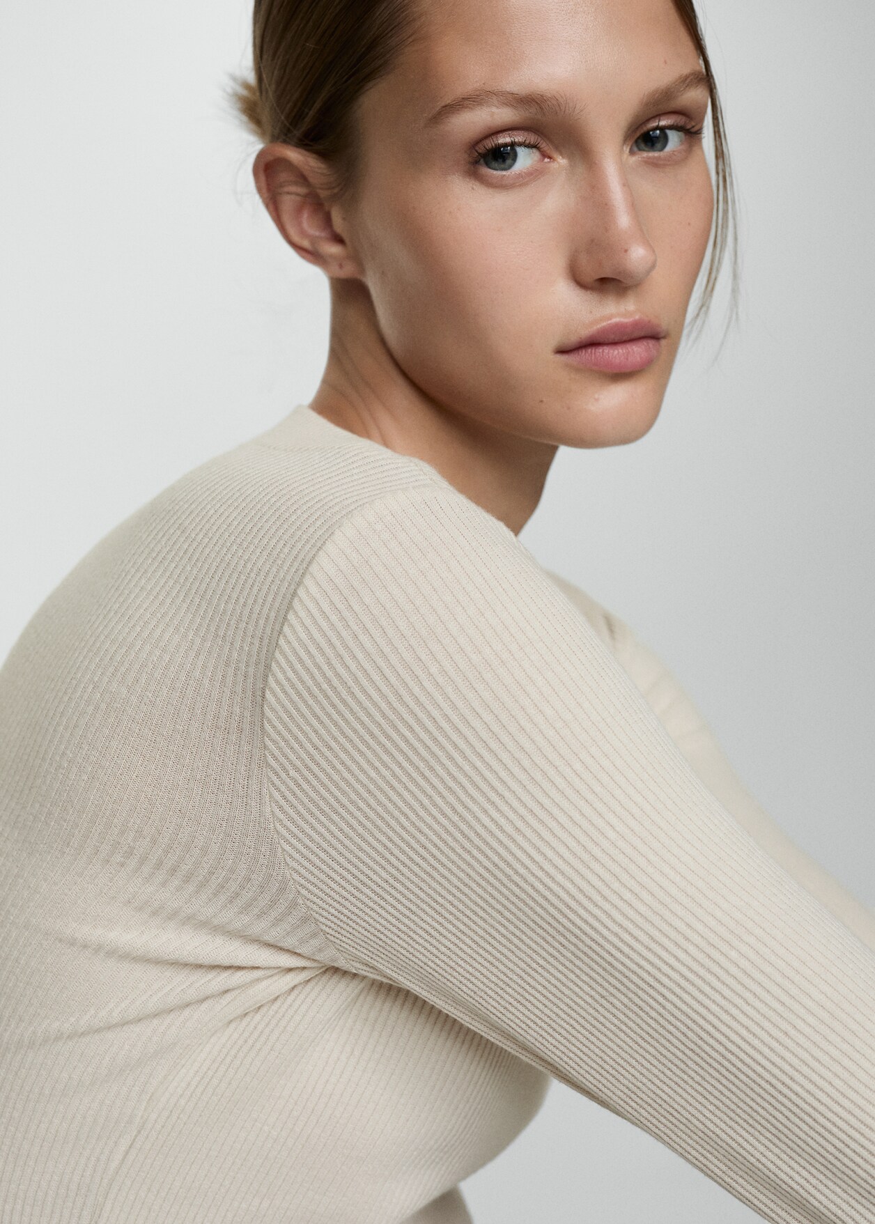 Long Sleeved Knitted T Shirt Women Mango Usa