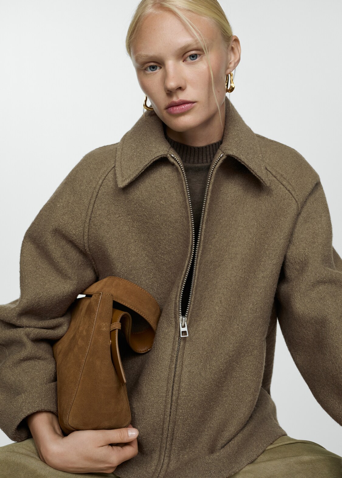 Wool-blend jacket with pockets - Woman | MANGO Estonia
