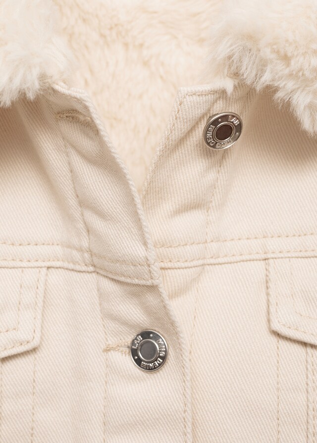 Fur-effect inner jacket - Kids | MANGO USA