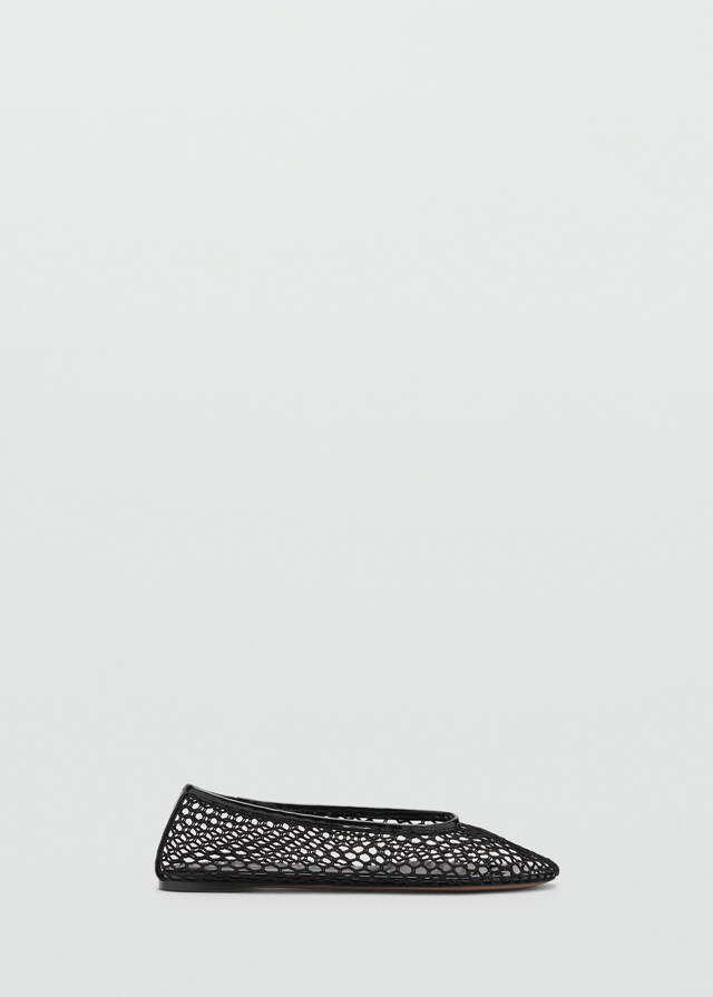 Mesh ballerina shoes - Women | MANGO USA