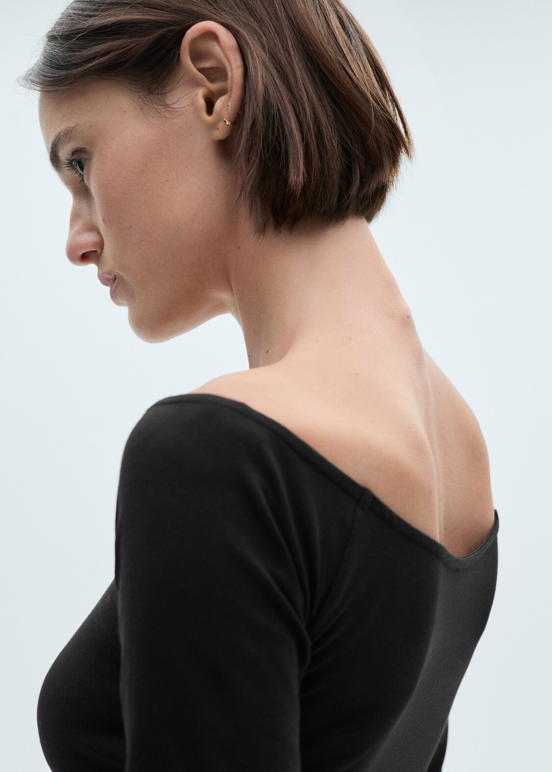 Vestido Evasé Combinado Mujer Mango España Península Y Baleares