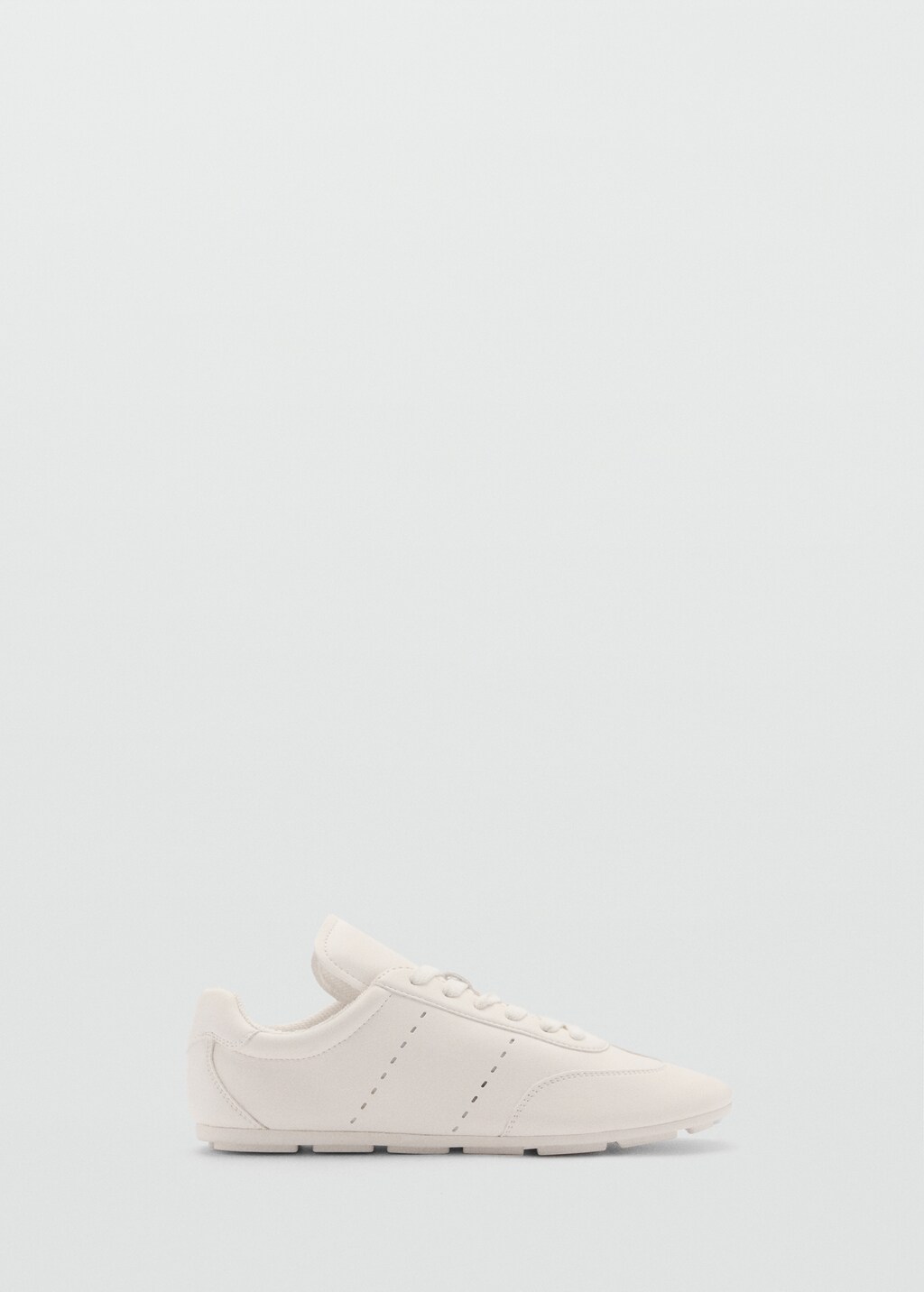 Canvas laced sneakers - Women | MANGO Greece