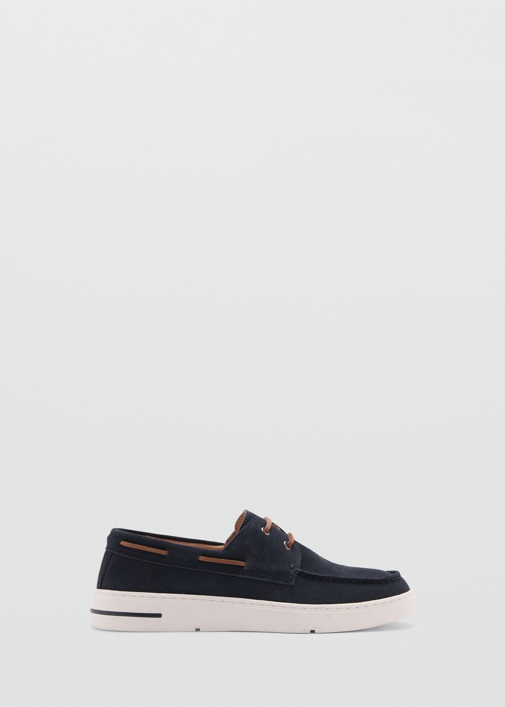 Split leather nautical shoe - Man | MANGO USA