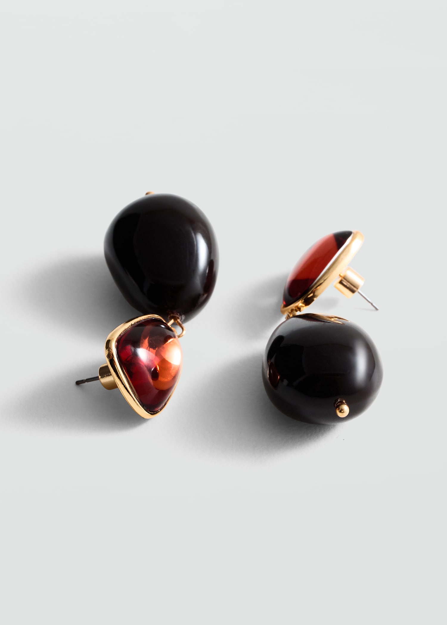 Beaded Pendant Earrings Woman Mango United Kingdom