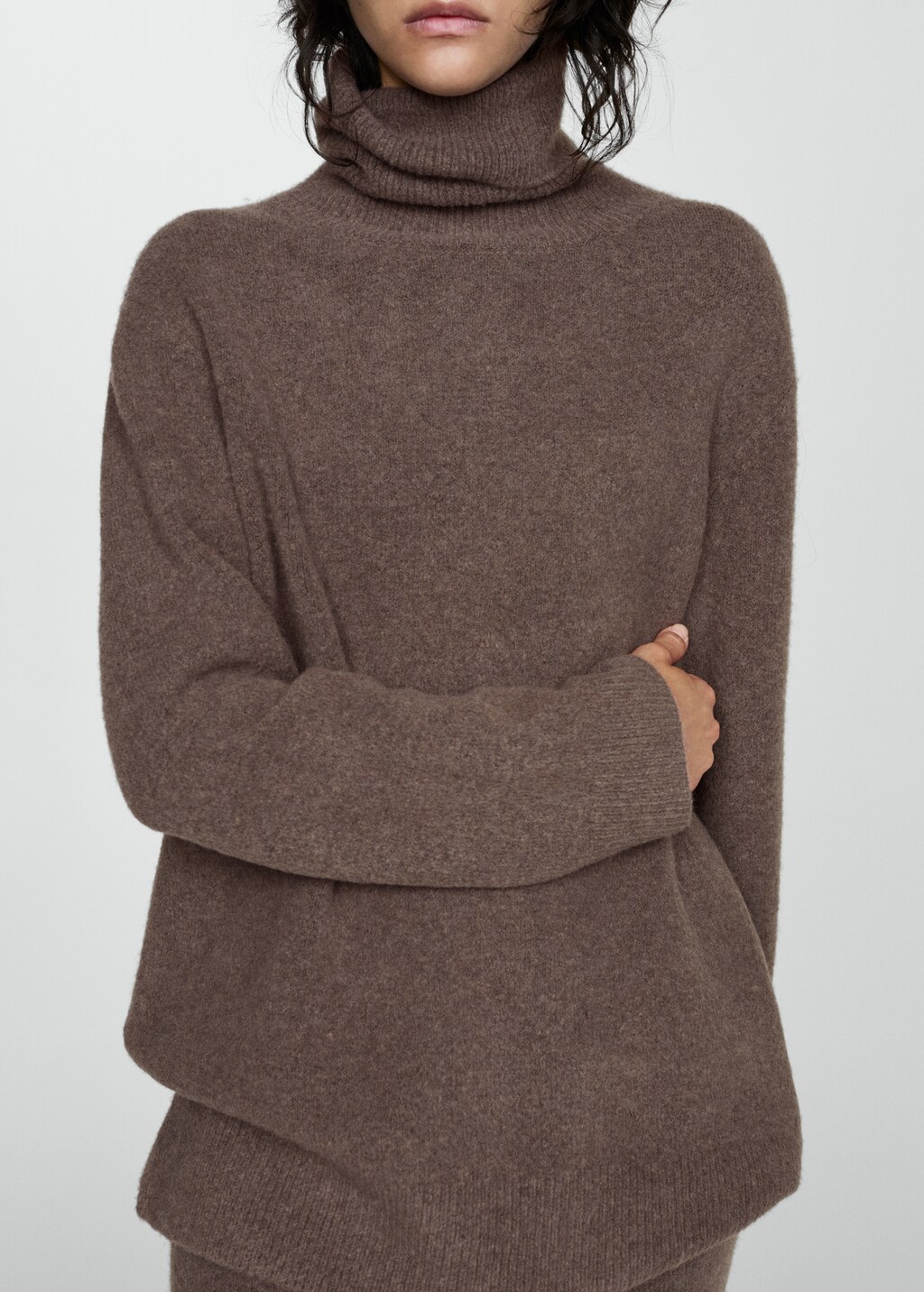 Turtleneck knit sweater - Women | MANGO United Kingdom