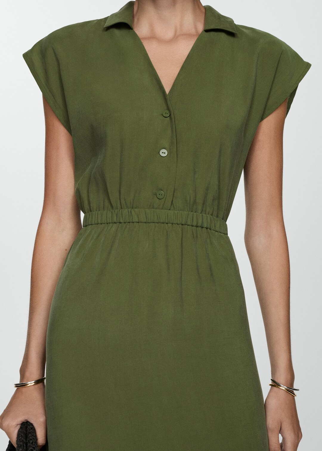 Modal dress with buttons - Women | MANGO USA