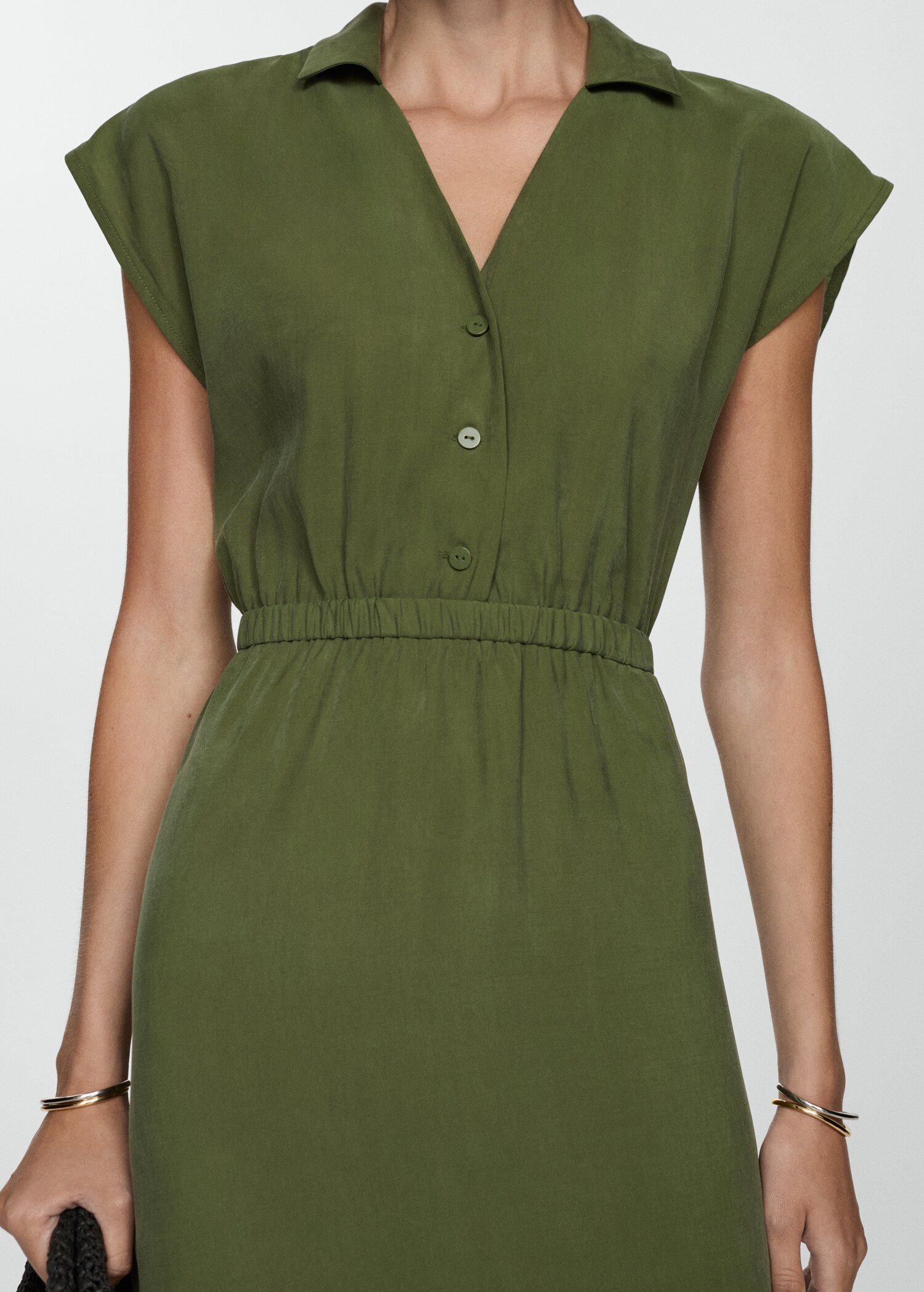 Modal dress with buttons - Women | MANGO USA