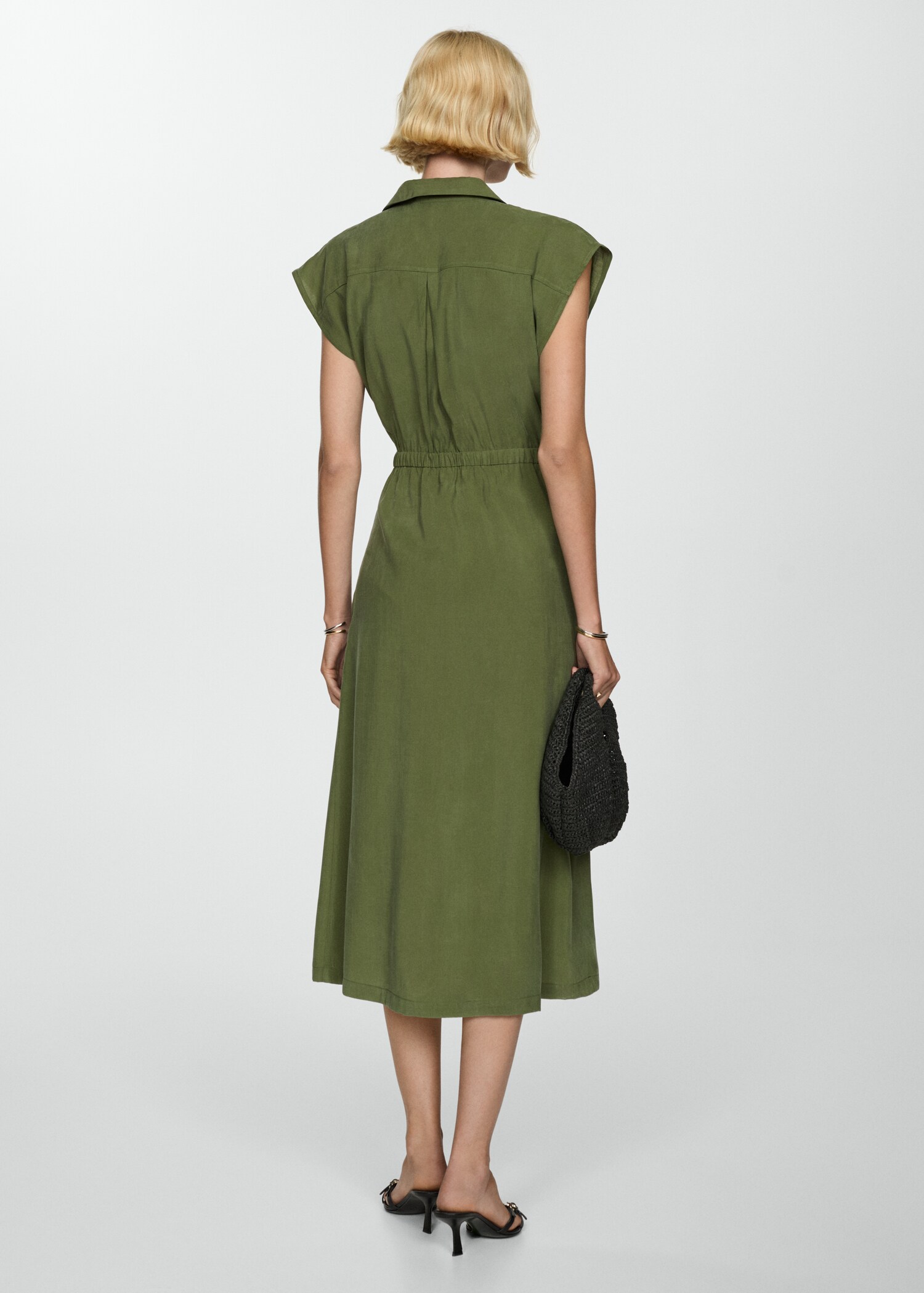 Modal dress with buttons - Women | MANGO USA