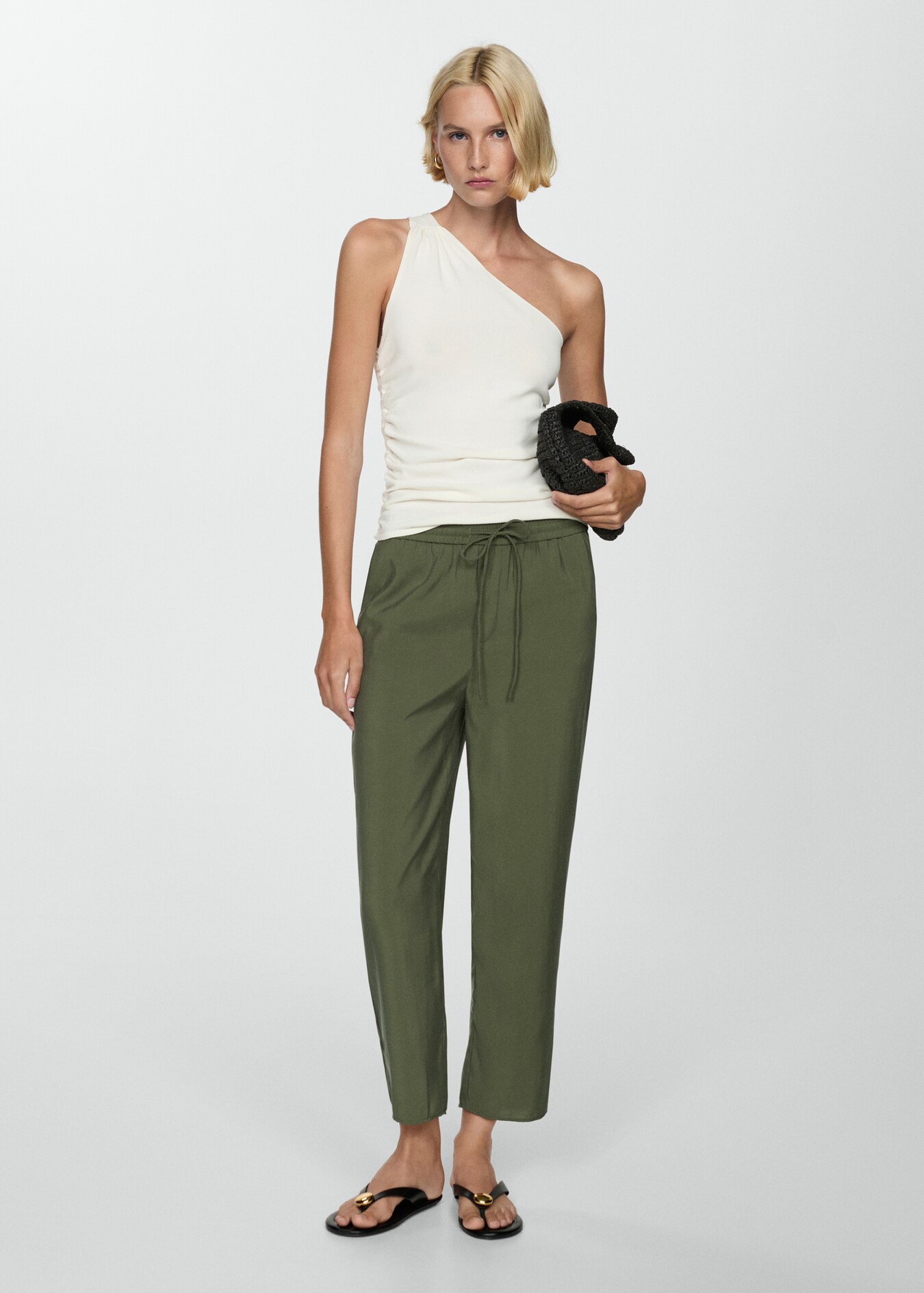 Modal straight-fit trousers - Women | MANGO USA