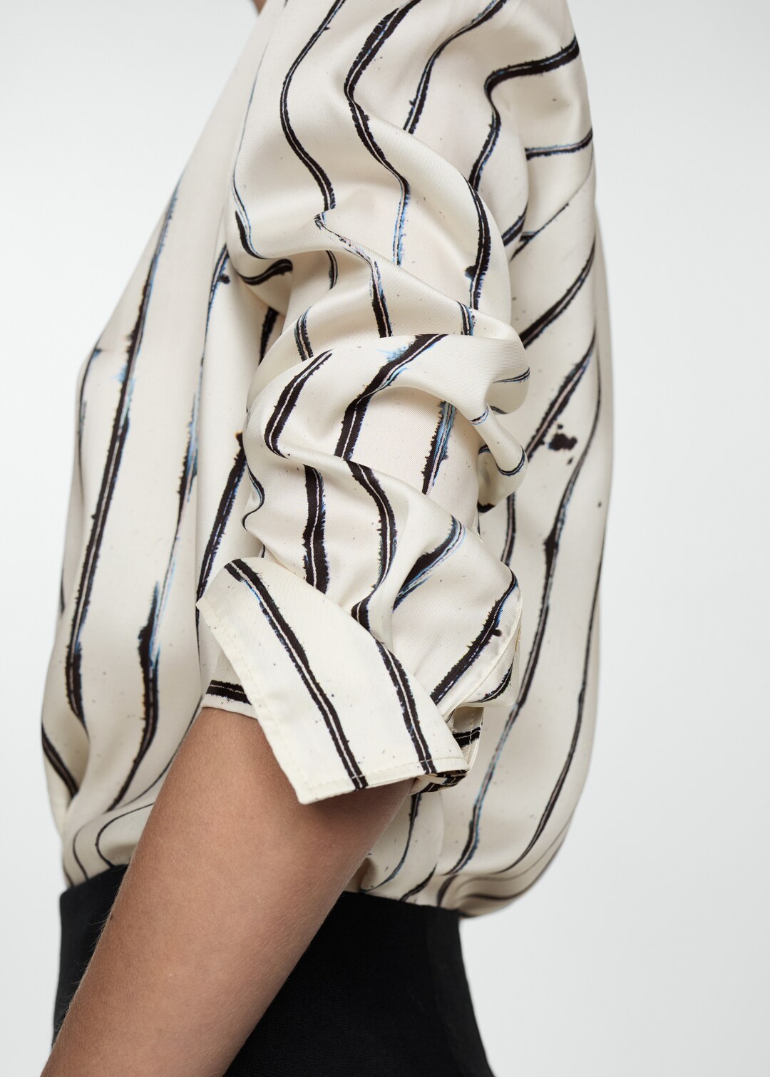 Striped Wrap Blouse Women Mango Usa
