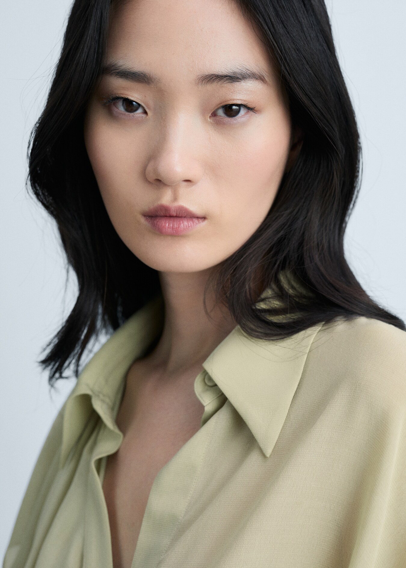 Shirt with ruffles and crossover fastening - Women | MANGO USA