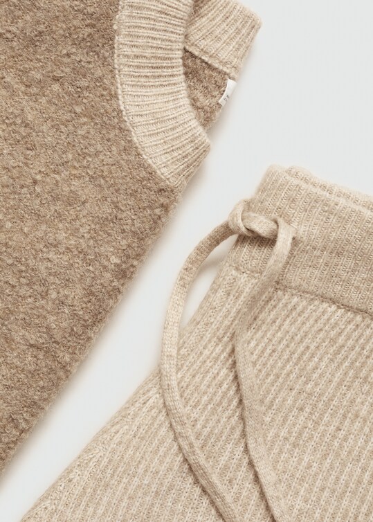 Contrasting Knit Sweater Women Mango United Kingdom