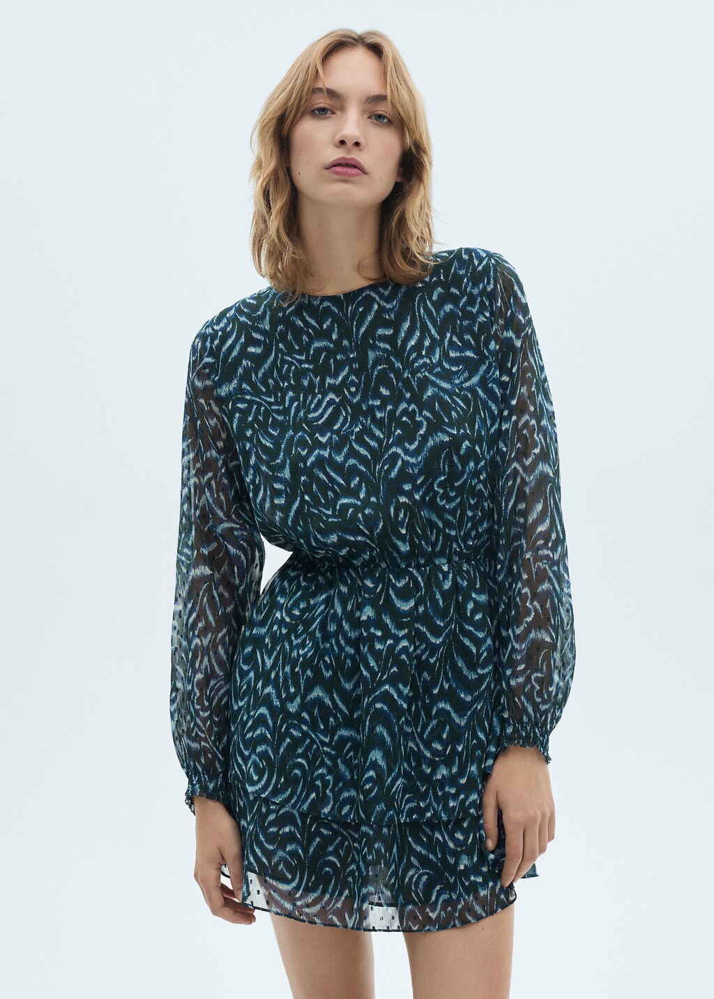 Printed short dress - Woman | MANGO Curaçao