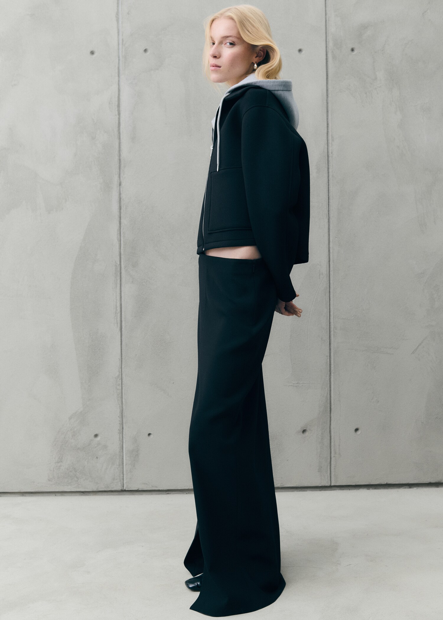 Combined Hooded Jacket Women Mango Usa