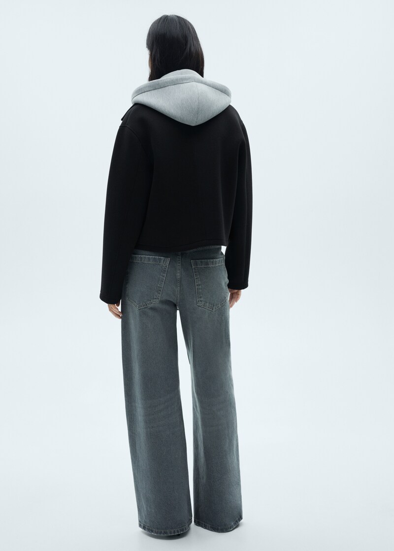 Combined hooded jacket - Women | MANGO USA