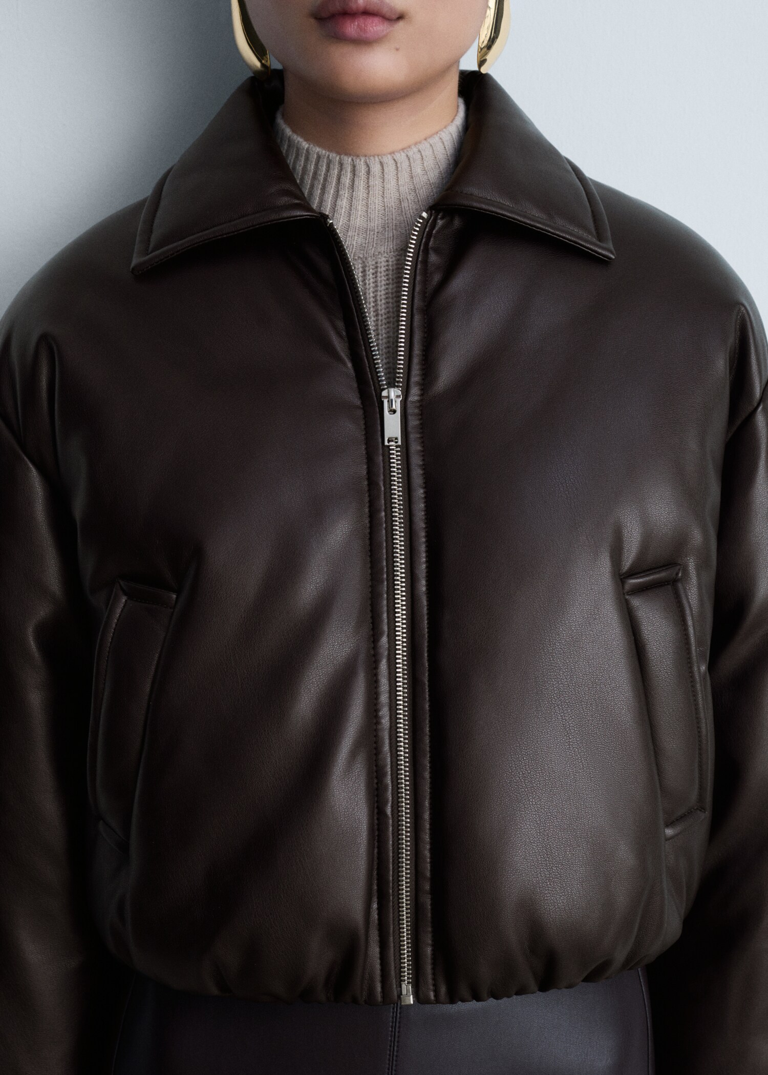 Quilted bomber jacket - Women | MANGO Syria