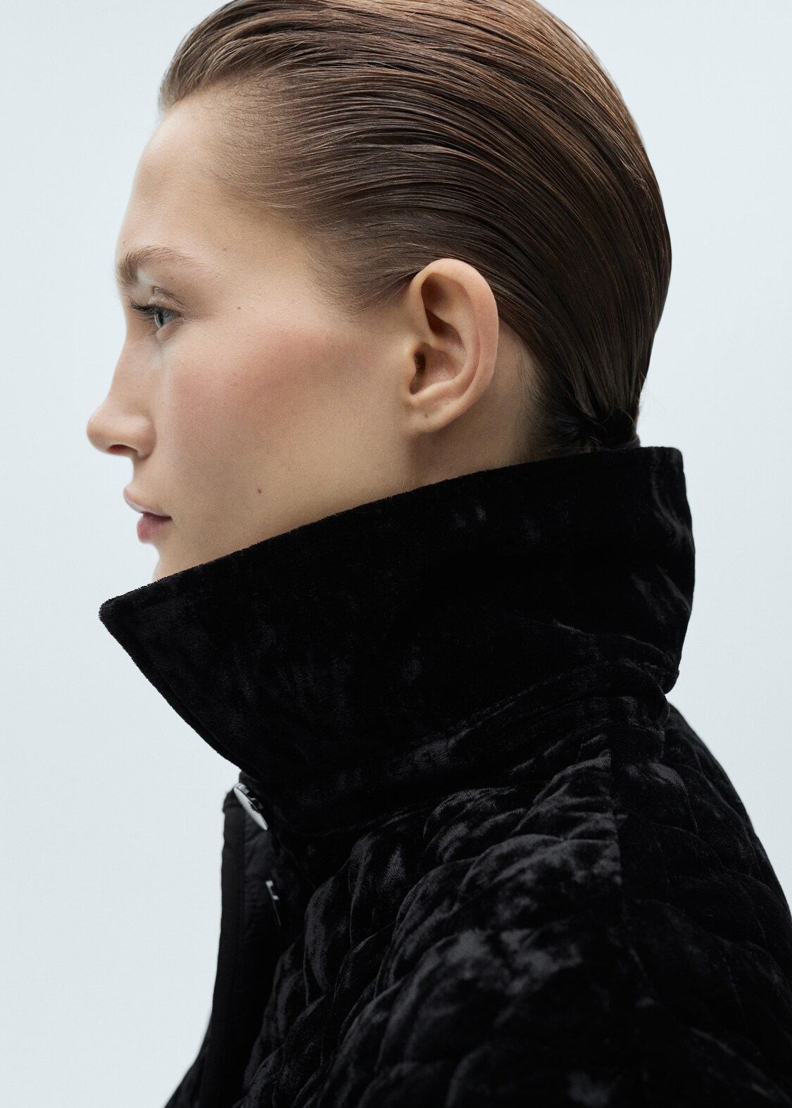 Reversible quilted velvet jacket - Women | MANGO USA