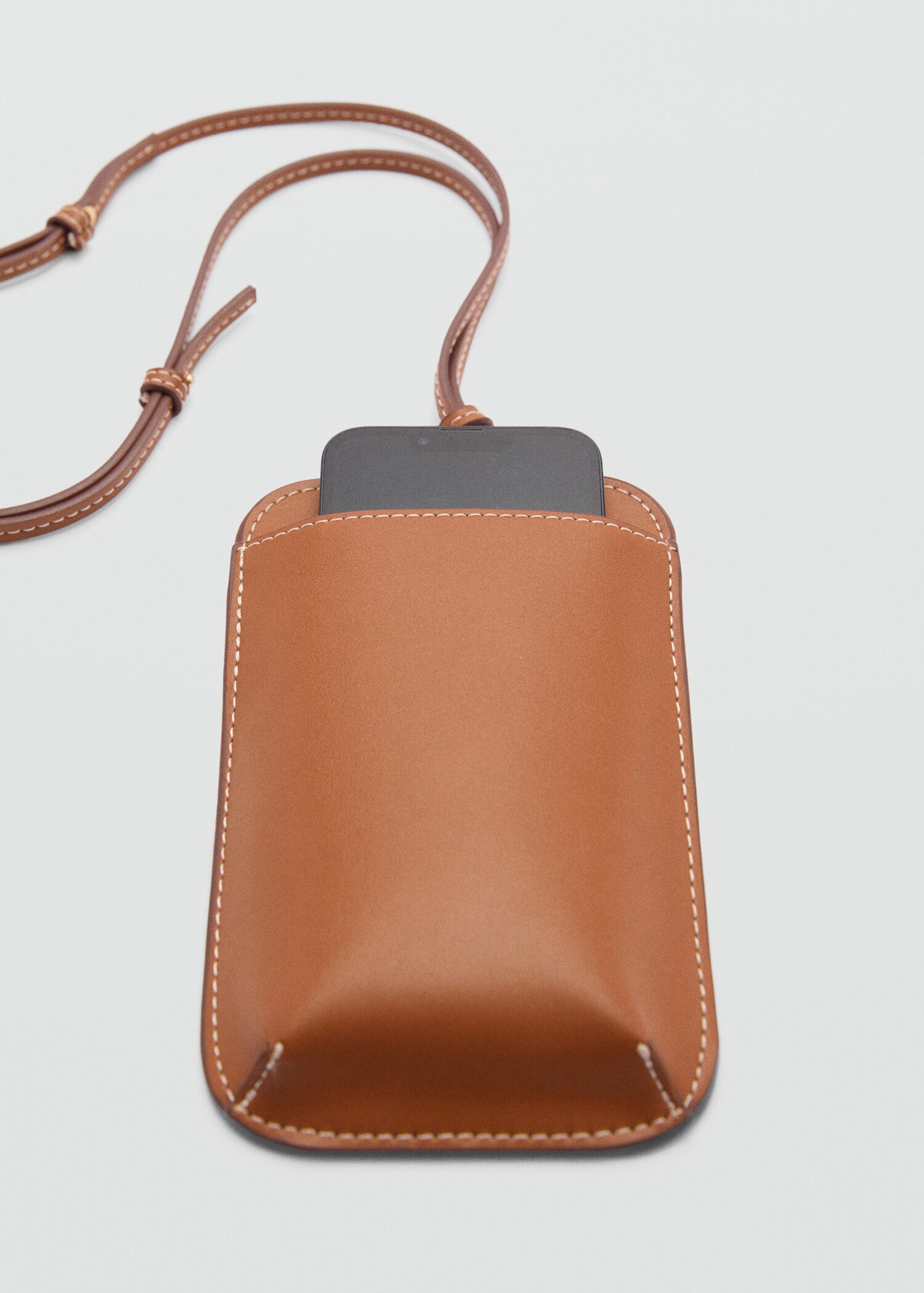 Mobile case with string