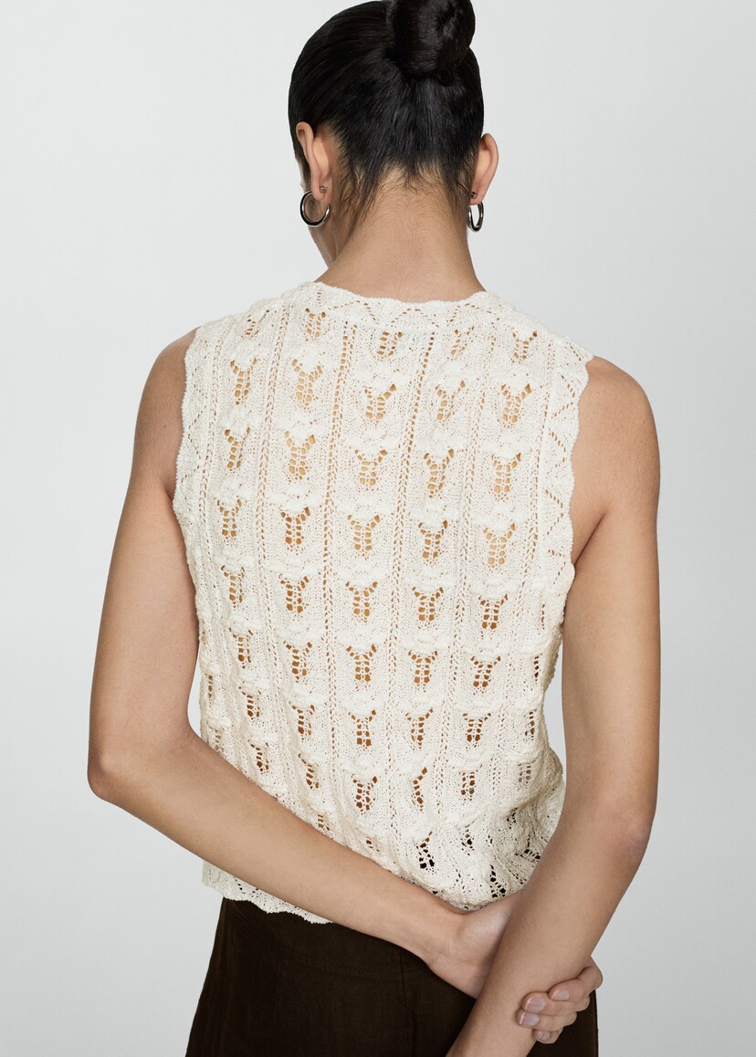 Crochet knitted top - Women | MANGO USA