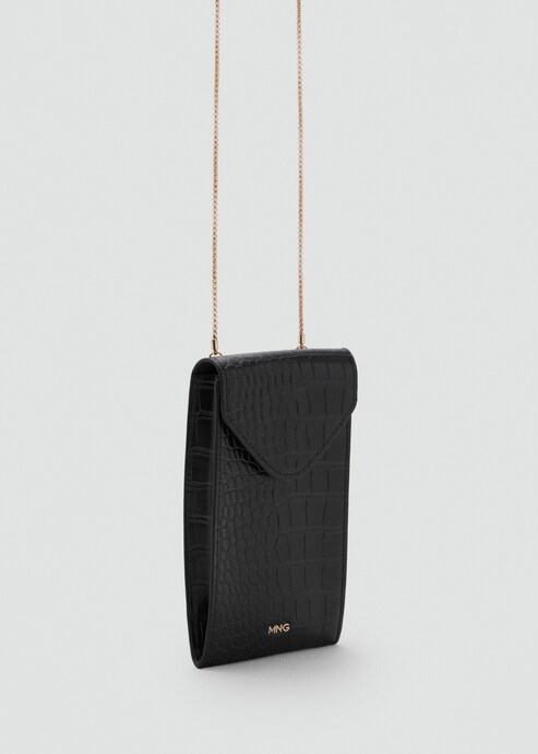 Crocodile-effect cell phone case - Women | MANGO USA