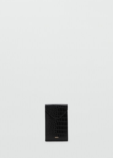 Crocodile-effect cell phone case - Women | MANGO USA