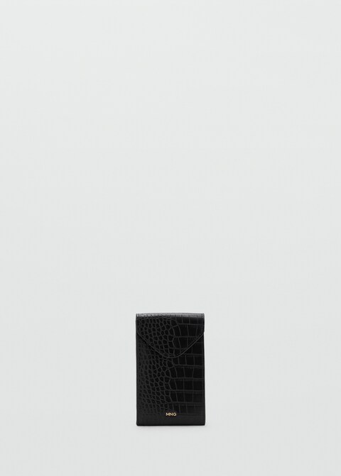Crocodile-effect cell phone case - Women | MANGO USA