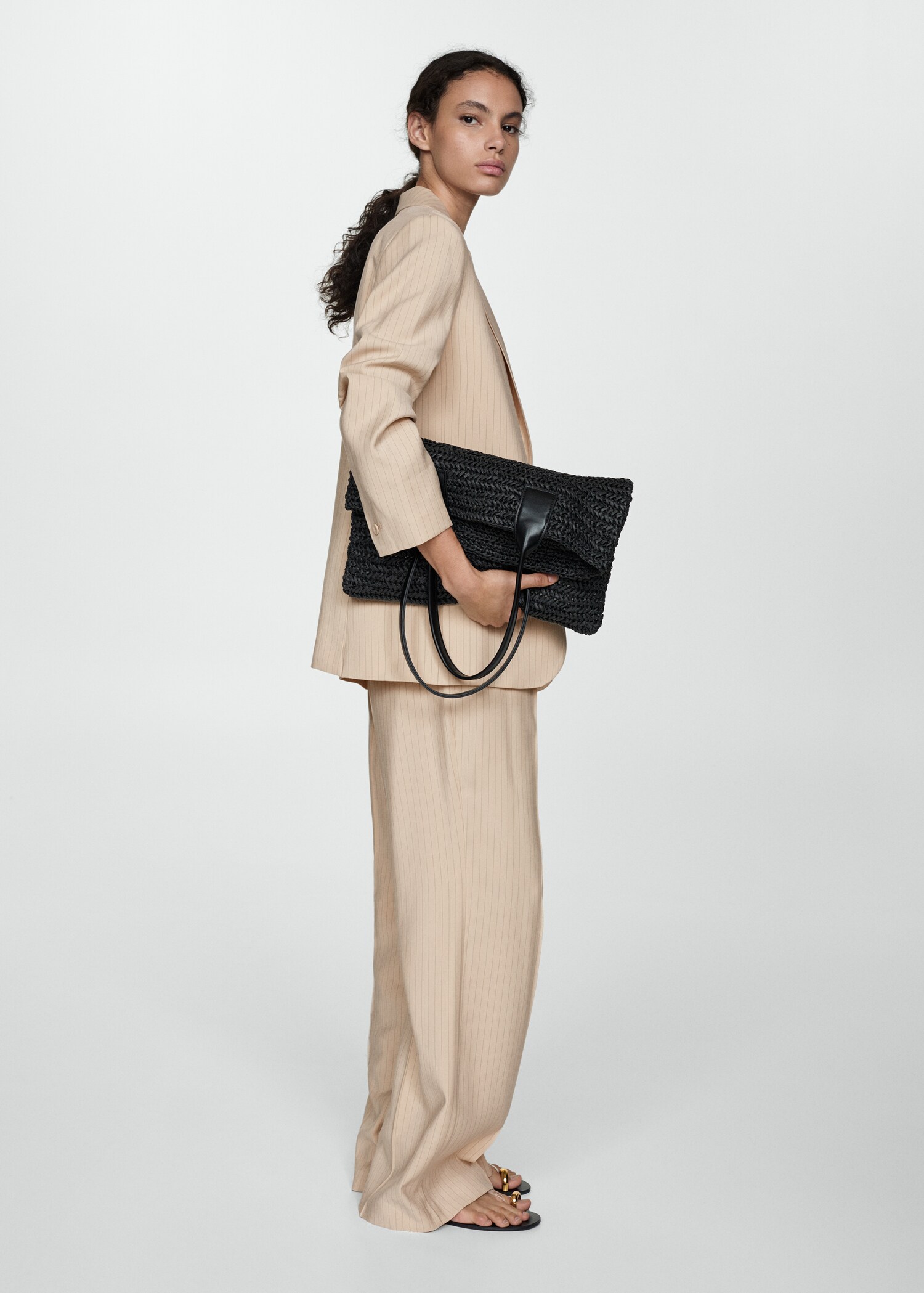 Striped Suit Trousers Women Mango Usa