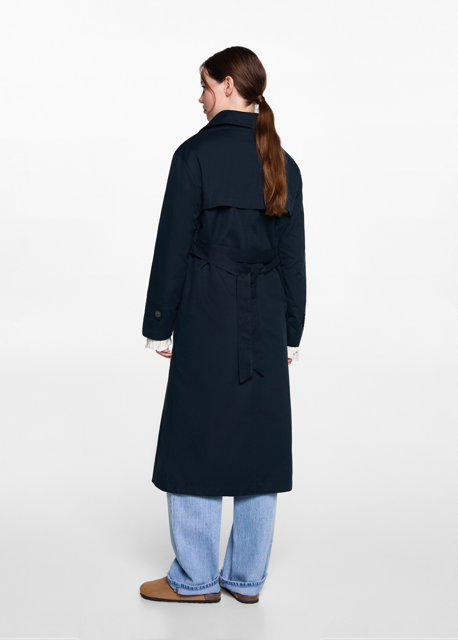 Classic trench coat with belt - Teen | MANGO USA