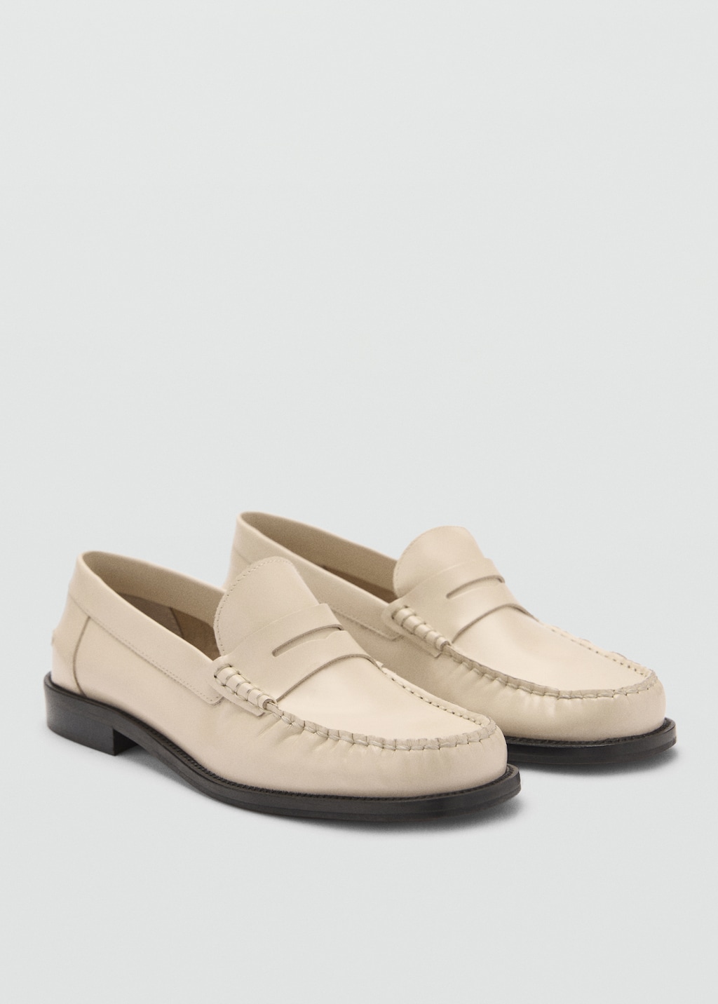 Leather loafers - Women | MANGO Qatar