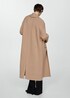 Oversized knitted coat with pockets - Women | MANGO USA