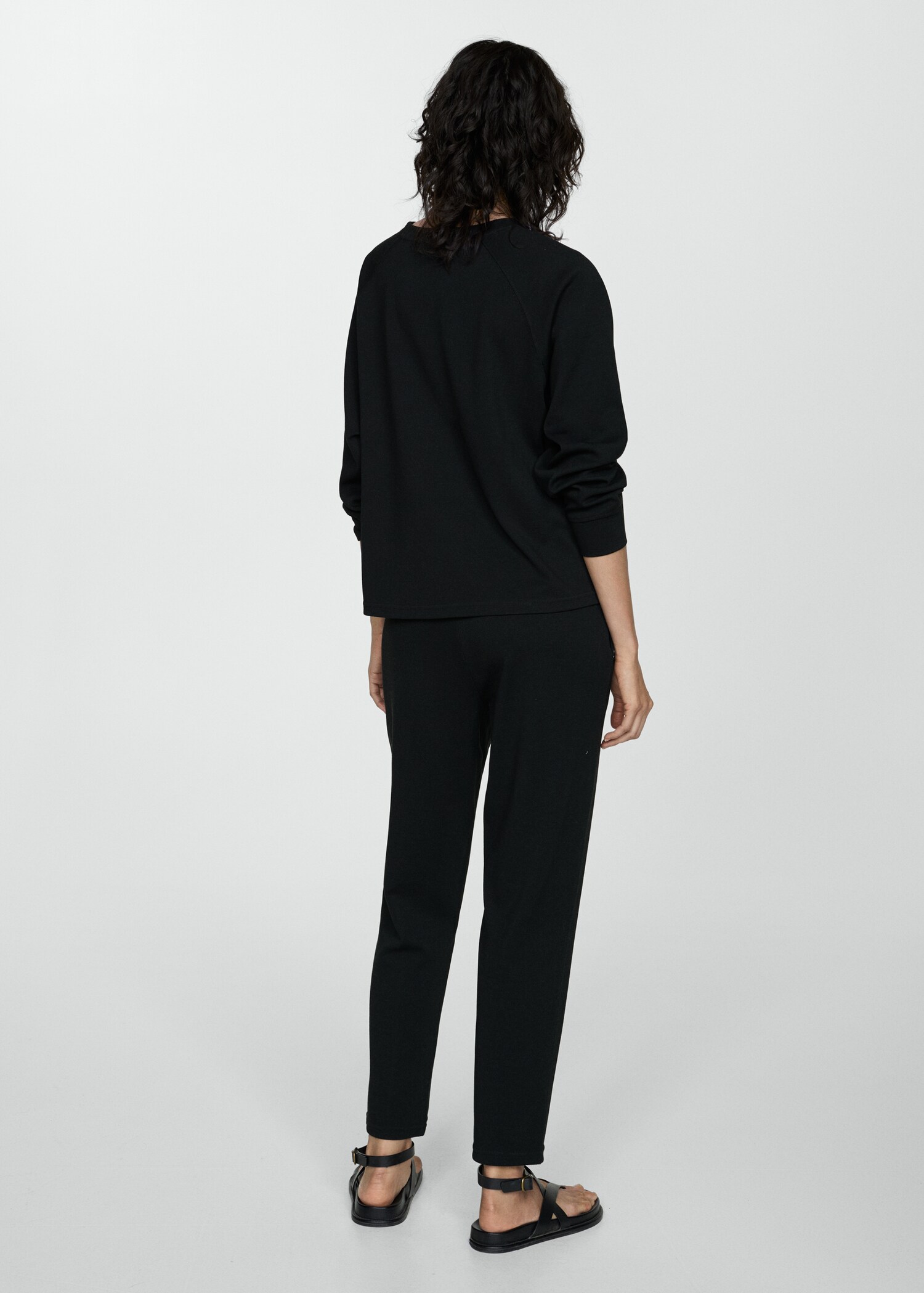 Jogger trousers with seam detail - Women | MANGO USA