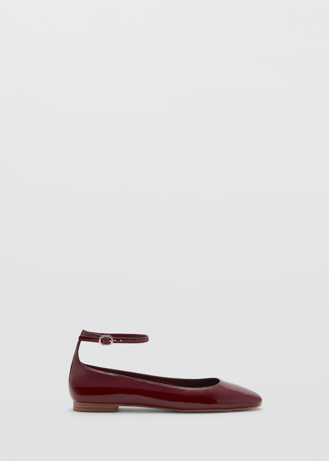 Patent leather-effect ballet flats - Women | MANGO USA