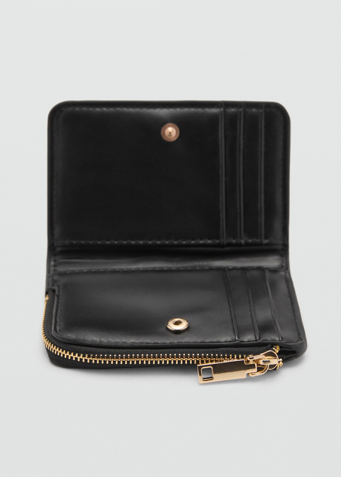 Crocodile-effect wallet - Women | MANGO USA