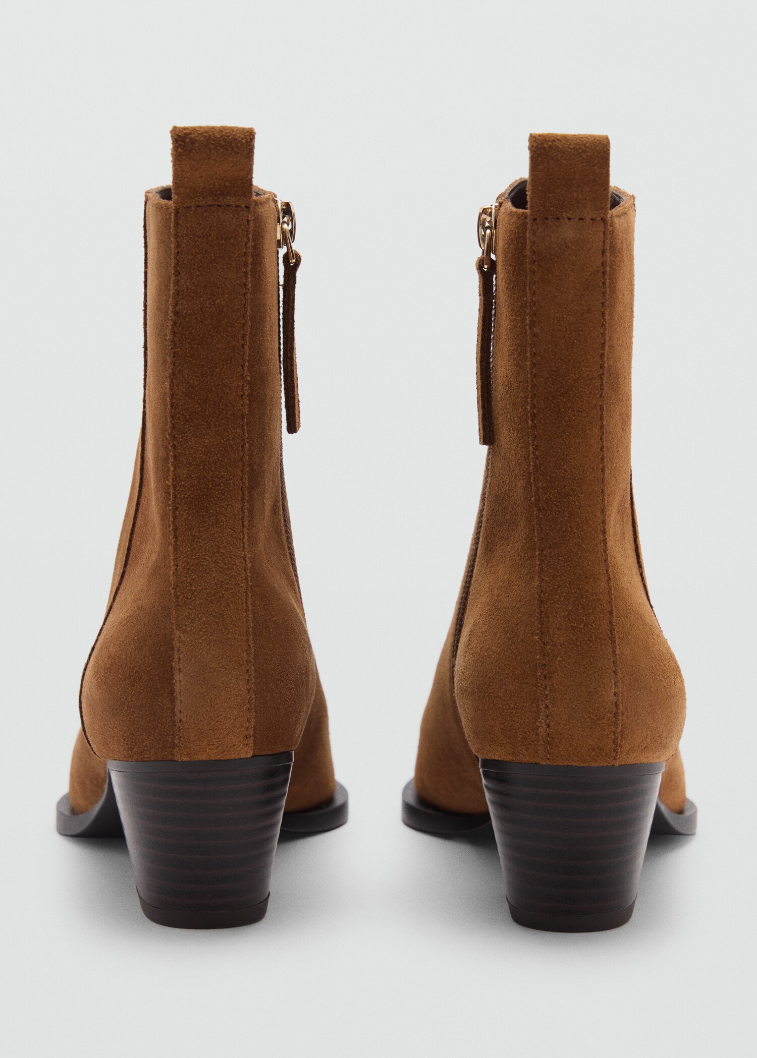 Heel suede ankle boot - Women | MANGO USA
