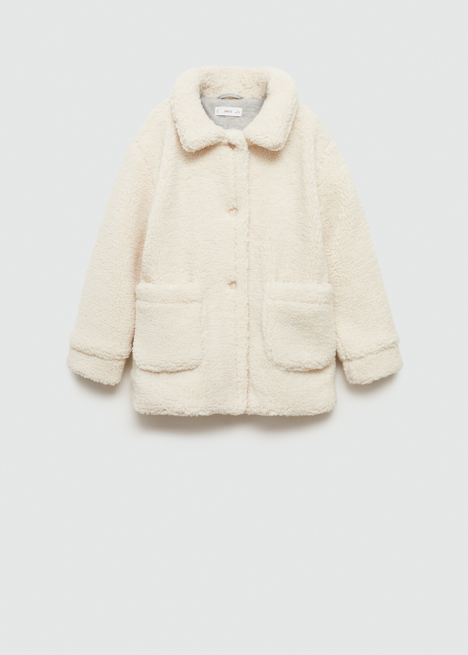 Shearling-effect coat - Kids | MANGO USA
